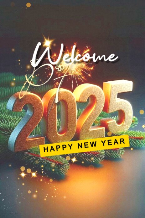 Welcome 2025 Template | PosterMyWall