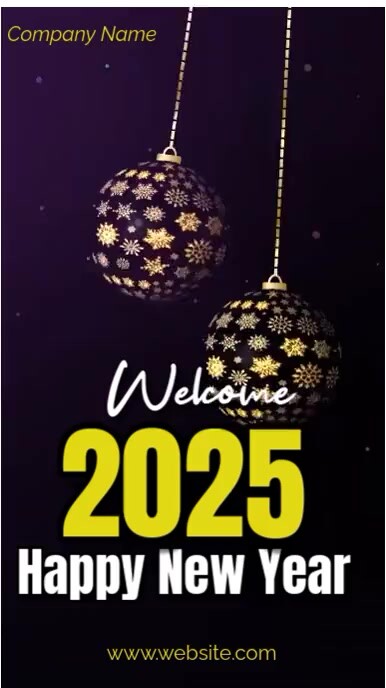 Welcome 2025 / Happy New Year Template | PosterMyWall