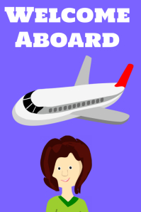 Welcome Aboard Travel poster Template | PosterMyWall