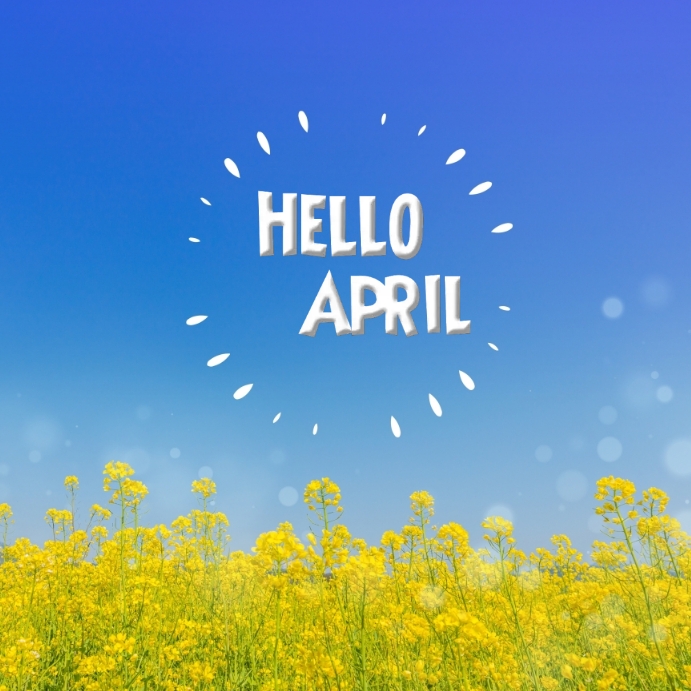 Plantilla de Welcome April | PosterMyWall