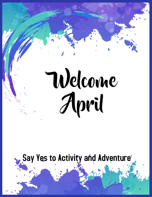 welcome April Template | PosterMyWall