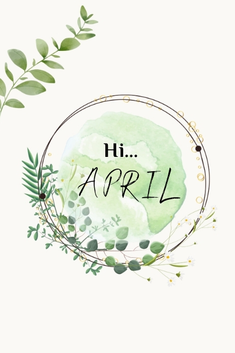 Welcome April Template | PosterMyWall