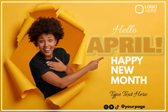 welcome april Template | PosterMyWall