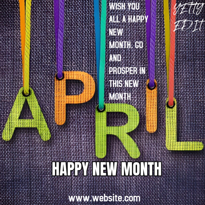 Welcome April Template | PosterMyWall
