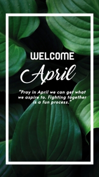 Welcome April / Hello April Template | PosterMyWall
