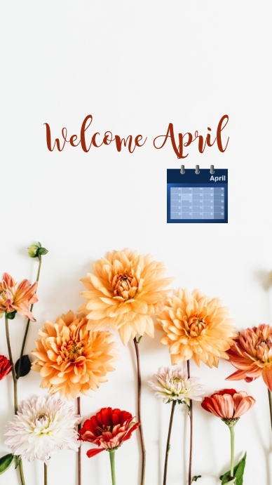Plantilla de Welcome April / Hello April | PosterMyWall