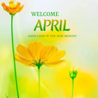 Welcome April Template | PosterMyWall