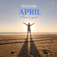Welcome April Template | PosterMyWall