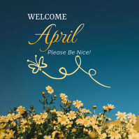 Welcome April Template | PosterMyWall