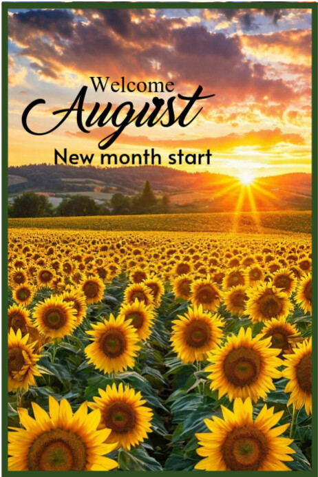 Welcome august Template | PosterMyWall