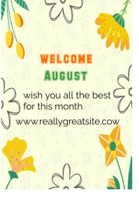 4,060+ Free 'welcome august poster' Design Templates | PosterMyWall