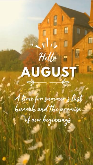 welcome august Template | PosterMyWall