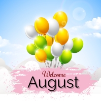 Welcome August Template | PosterMyWall