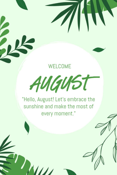 Welcome August Poster Design | August Poster Design For Company ...