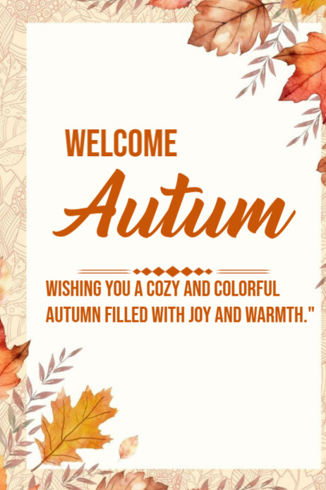 Copy of Welcome autum 2025 | PosterMyWall