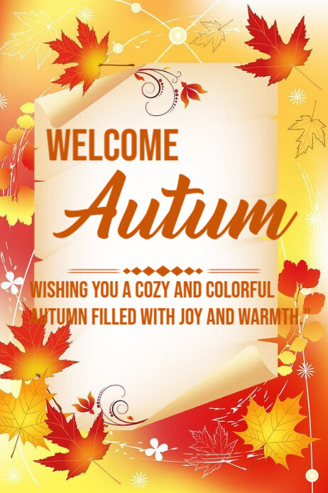 Welcome autum 2025 Template | PosterMyWall