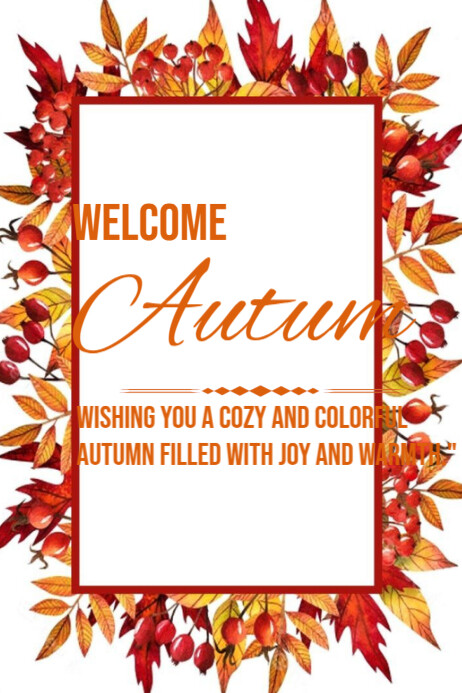 Welcome autum 2025 Template | PosterMyWall
