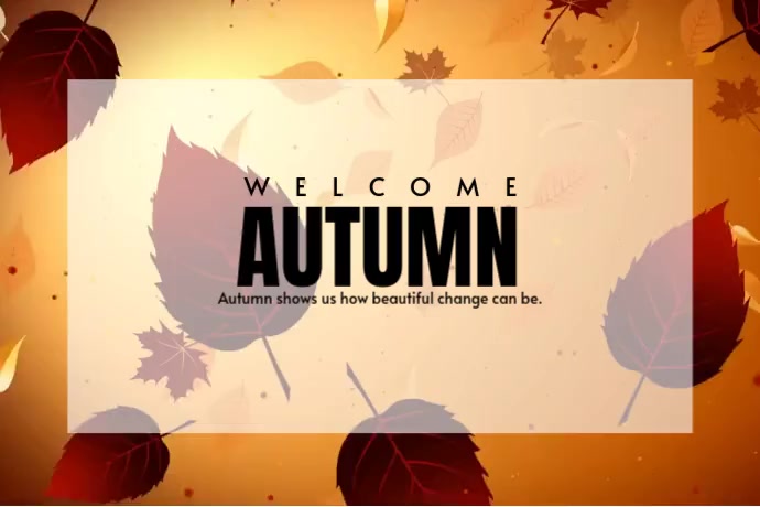 welcome autumn Template | PosterMyWall
