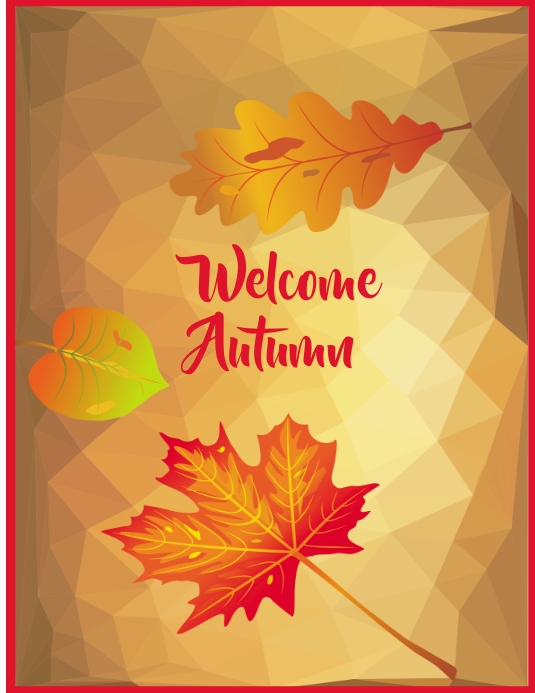 Copy of welcome Autumn | PosterMyWall