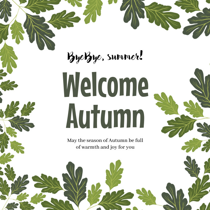 Welcome Autumn Template | PosterMyWall