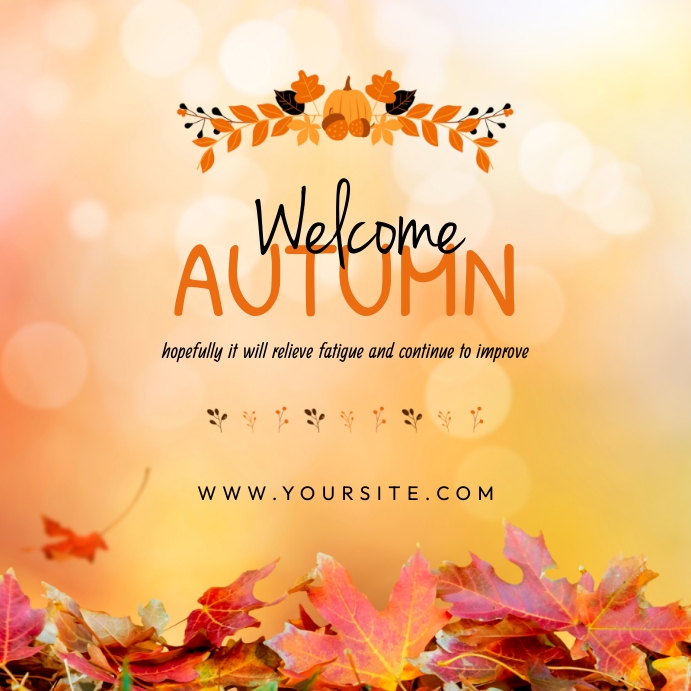 welcome autumn Template | PosterMyWall