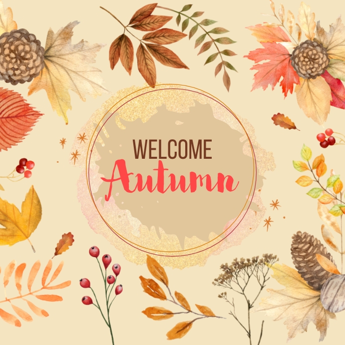 Modèle Welcome Autumn | PosterMyWall