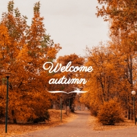 Welcome Autumn Template | PosterMyWall