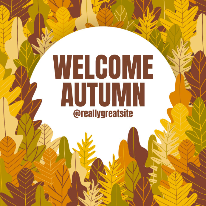 Welcome Autumn Template | PosterMyWall
