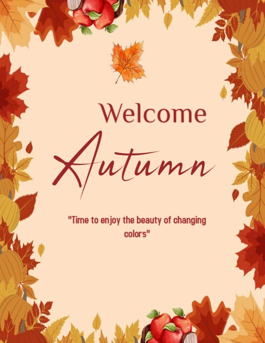 Copy of Welcome Autumn Flyer 2024 | PosterMyWall