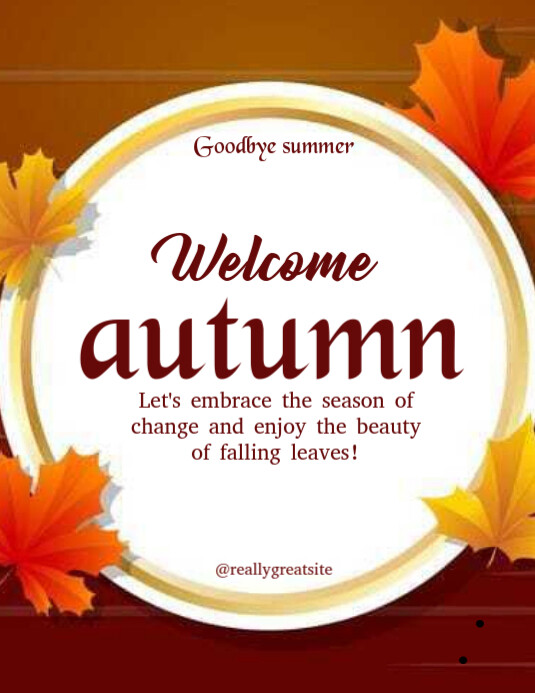 Copy of Welcome Autumn Flyer 2024 | PosterMyWall
