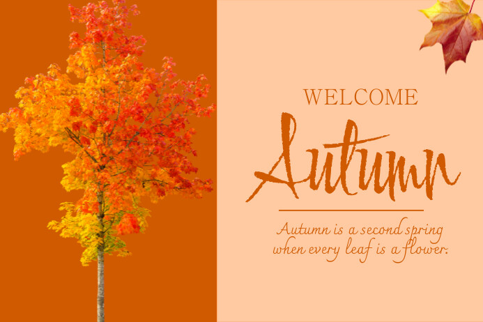 Welcome Autumn Flyer Template | PosterMyWall