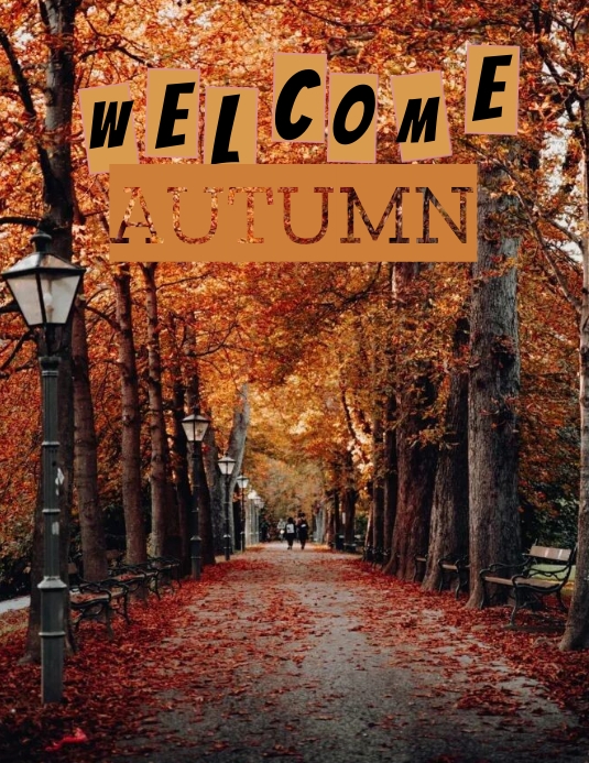 Welcome Autumn flyer template | PosterMyWall