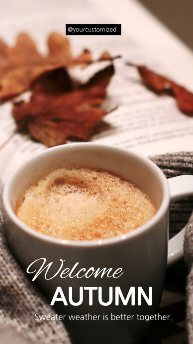 Welcome Autumn instagram story Template | PosterMyWall