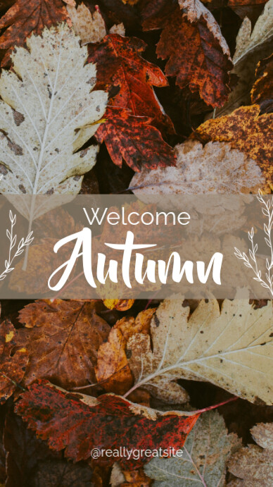 Welcome Autumn Poster Template | PosterMyWall