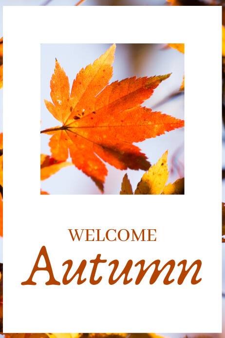 Welcome Autumn Poster2 Template | PosterMyWall