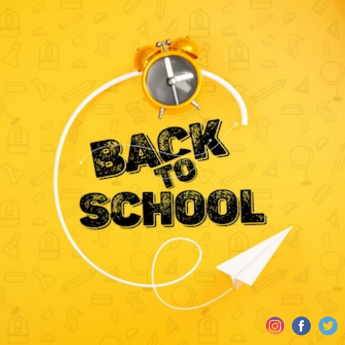 Welcome Bac to school Instagram post template | PosterMyWall