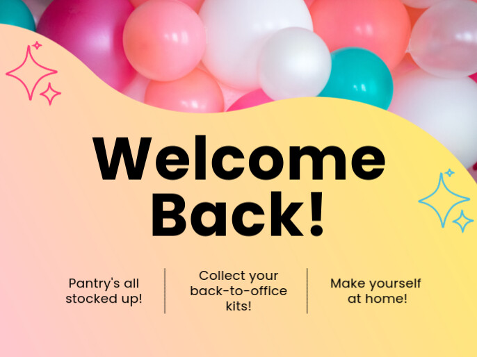 Copy of Welcome back | PosterMyWall