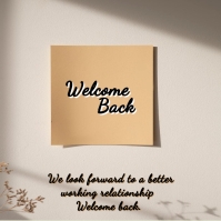 Welcome back Template | PosterMyWall