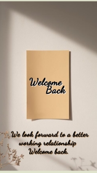 Welcome back Template | PosterMyWall