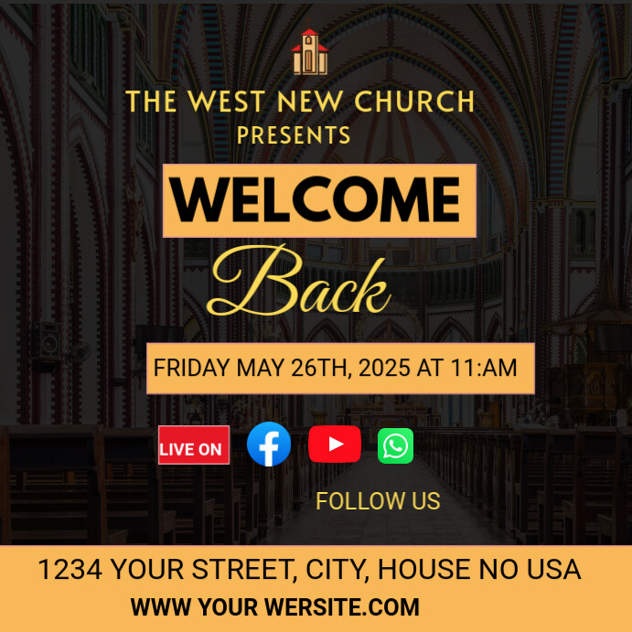 Copy of WELCOME BACK FLYER | PosterMyWall