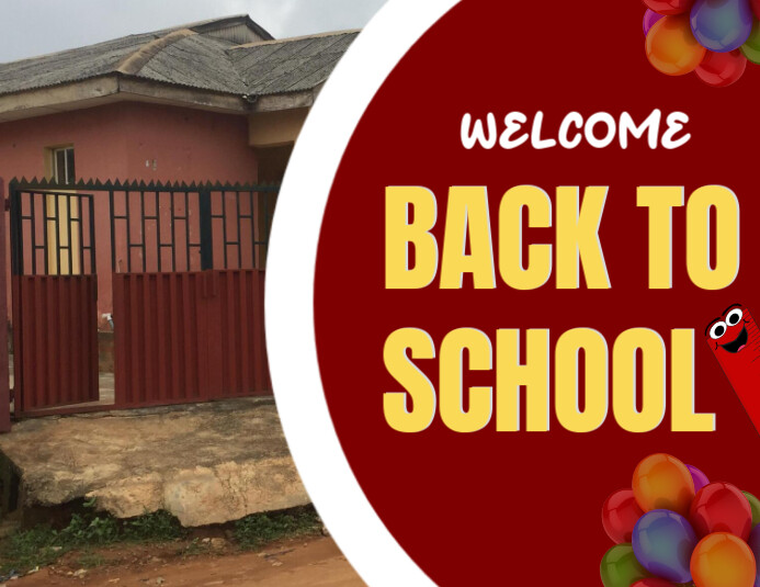 Plantilla de Welcome back to sch | PosterMyWall