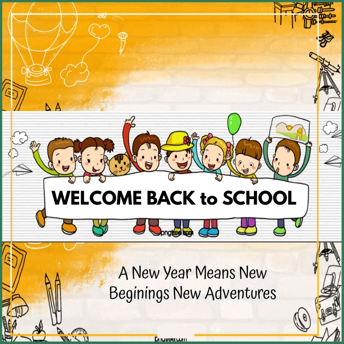 Welcome back to School, Back to School Template | PosterMyWall
