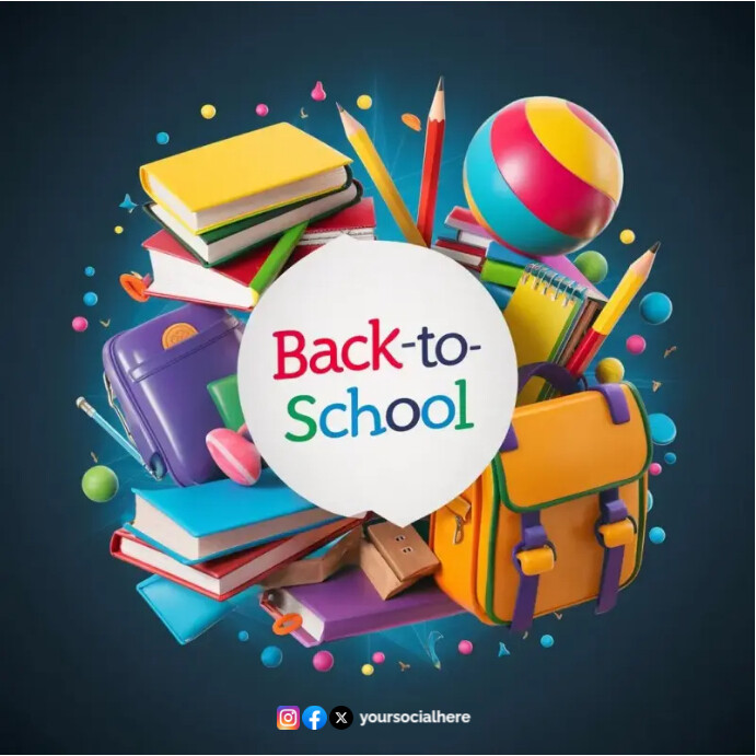 Welcome Back to school (1) Template | PosterMyWall