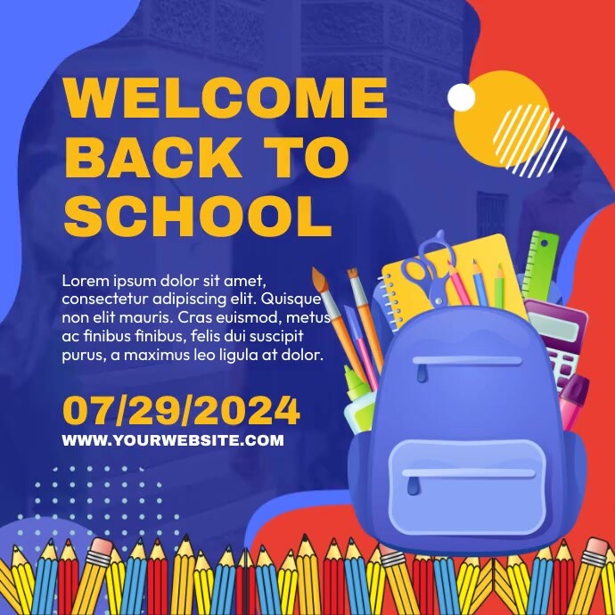 Welcome Back to School Ads Templat | PosterMyWall