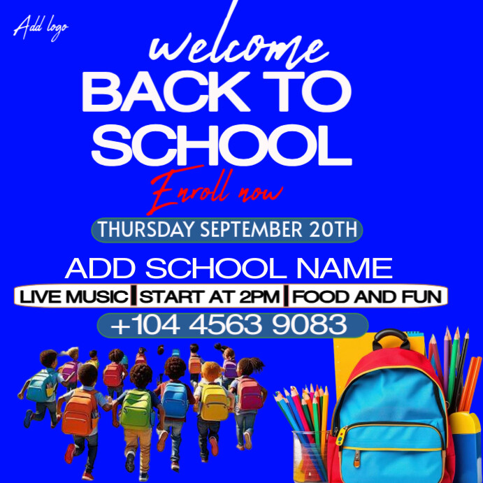 welcome back to school Template | PosterMyWall