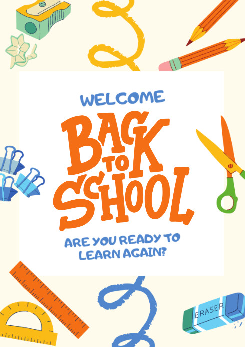 Plantilla de Welcome Back To School | PosterMyWall