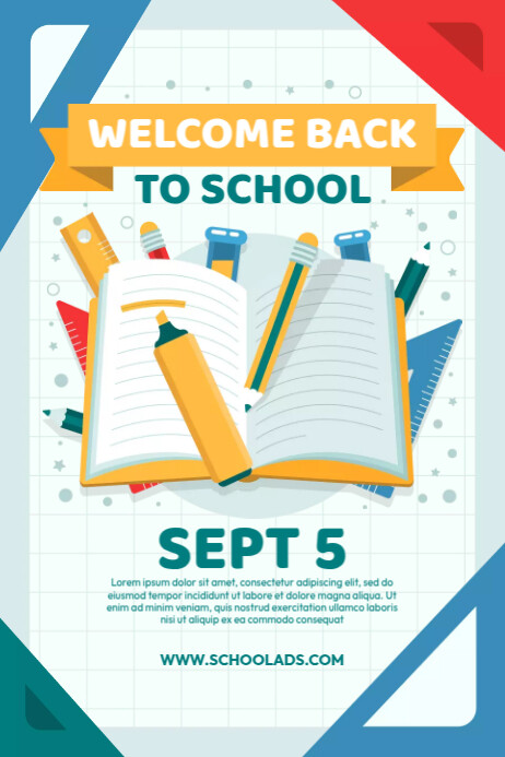 Welcome Back to School Template | PosterMyWall