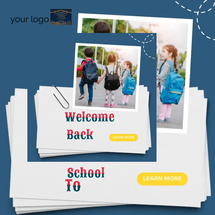 Welcome back to school Template | PosterMyWall