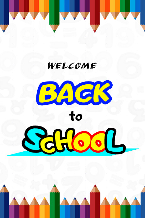 welcome back to school poster design Template | PosterMyWall