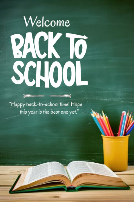 Welcome Back to School template 2025 | PosterMyWall